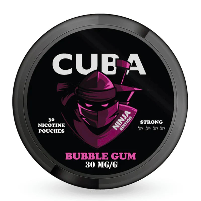 Bubblegum By Cuba Ninja Nicotine Pouches – www.snussuperstore.com